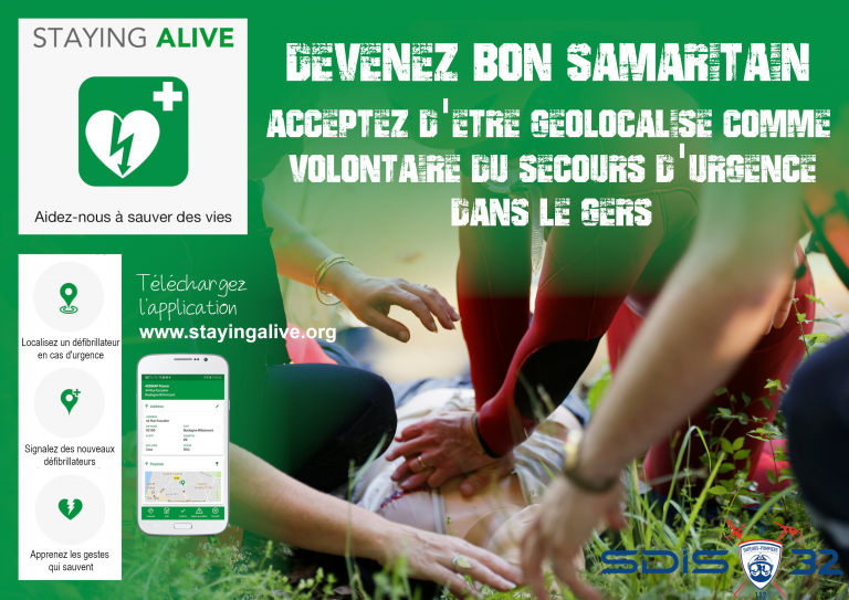 L’application Staying Alive | SDIS 32